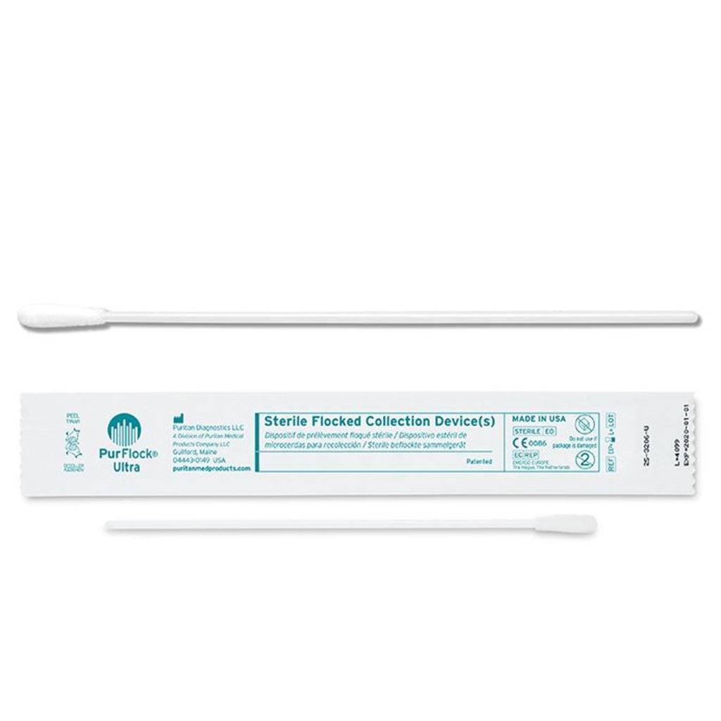 PurFlock Ultra 6" Sterile Elongated Flock Swab w/Polystyrene Handle ...